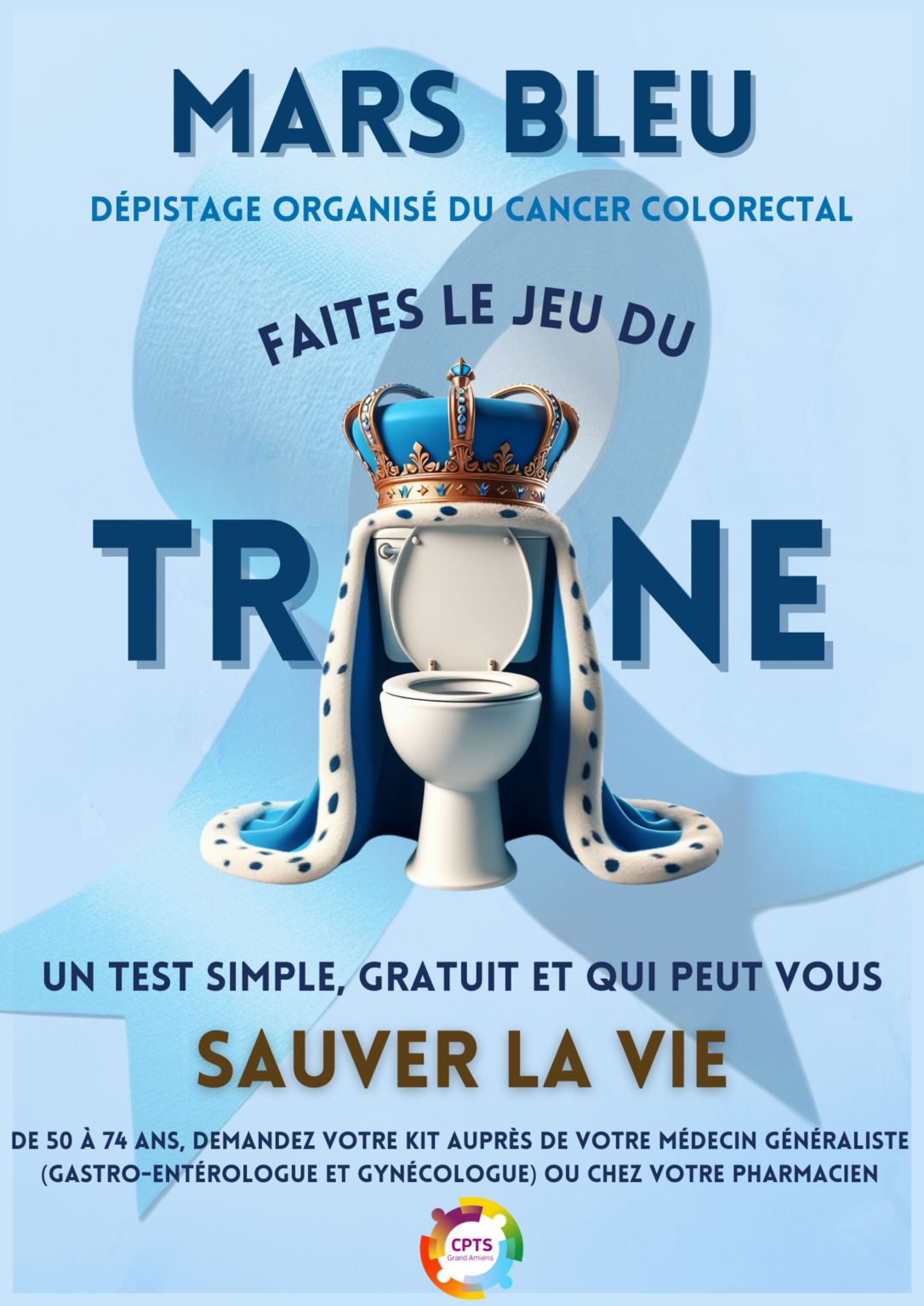 Mars Bleu : le mois de la prévention et du dépistage organisé du cancer colorectal ! – CPTS ...