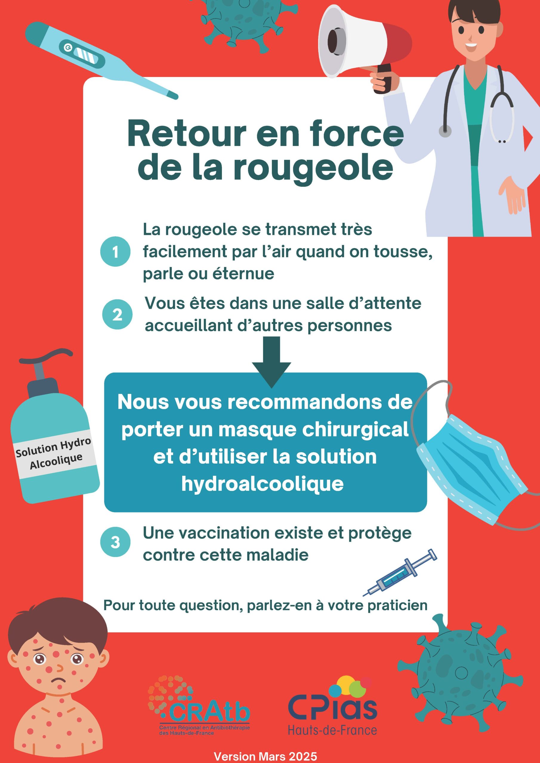 📢Retour en force de la rougeole : une vaccination existe et protège ...